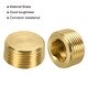 8pcs Brass Pipe Plug 3/4" NPT Male Thread Hex Internal Head Socket Fitting - Brass Tone - Bed ...
